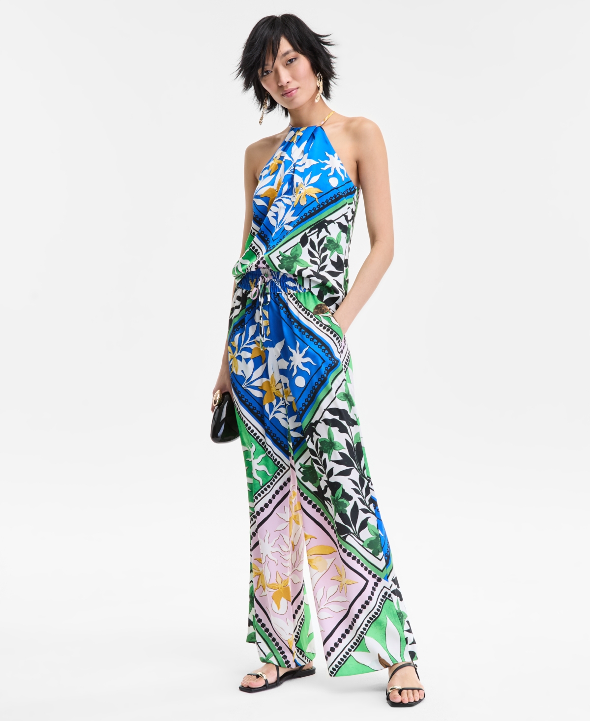 Click here for I.n.c. International Concepts Womens Printed Wide-... prices