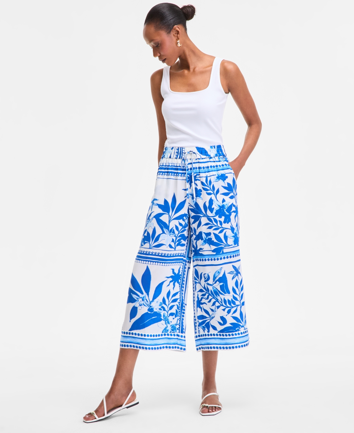 Click here for I.n.c. International Concepts Womens Printed Wide-... prices