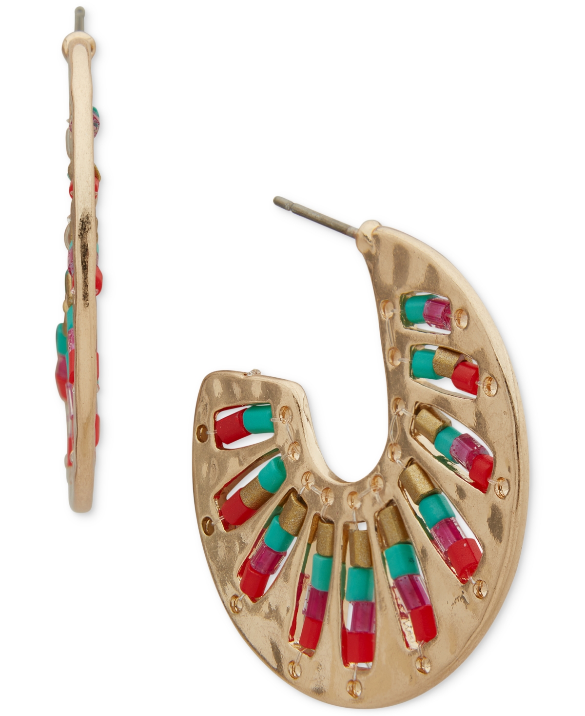 Click here for lonna & lilly Gold-Tone Multicolor Beaded Medium C... prices
