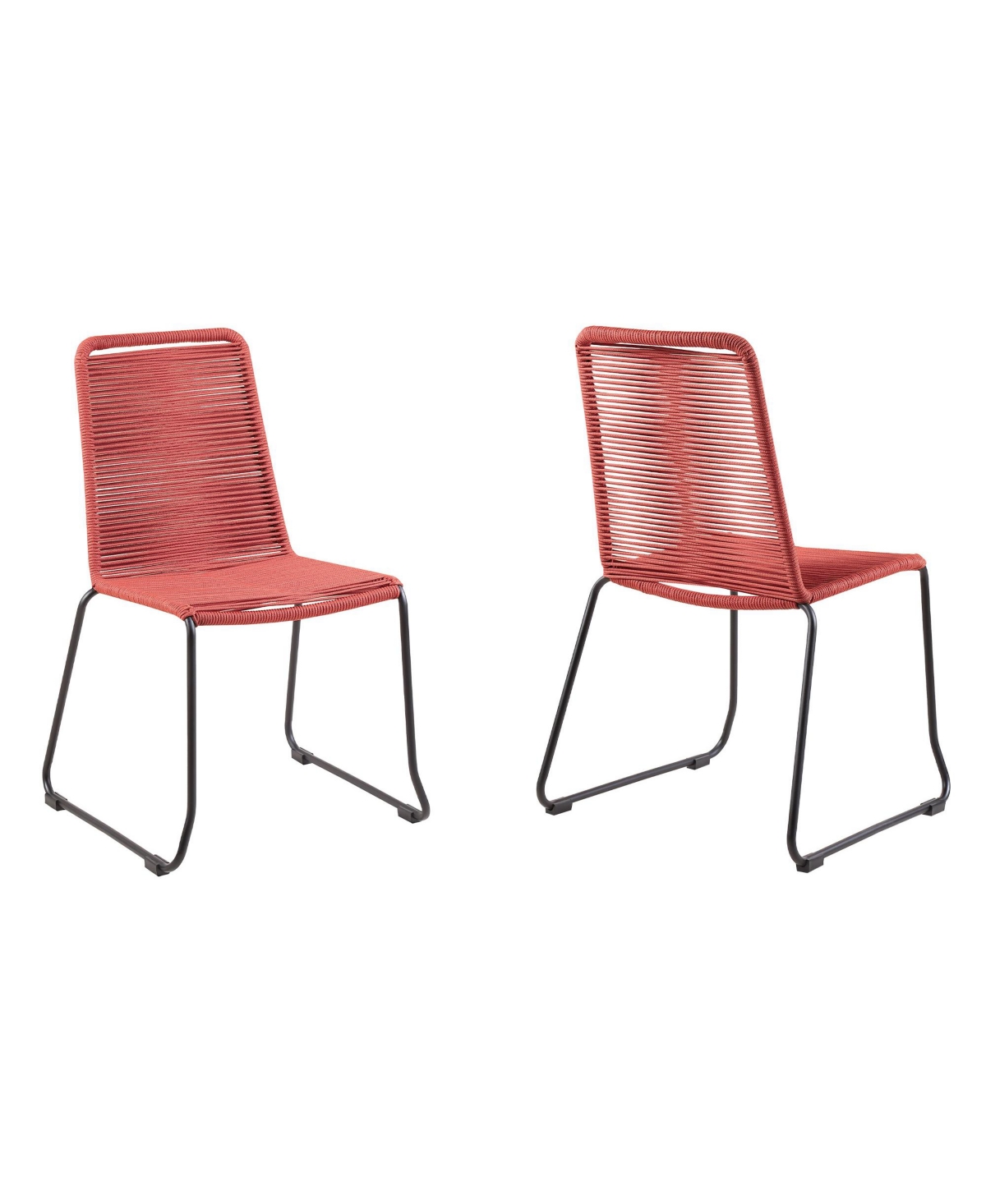 Click here for Set of Two Metal Dining Chairs – Modern Out... prices