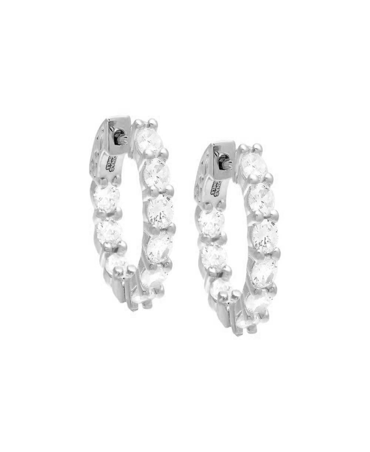 Click here for By Adina Eden Cubic Zirconia Round Hoop Earrings -... prices