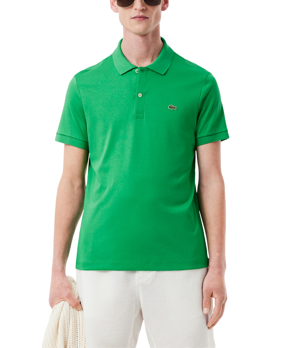 Click here for Lacoste Mens Regular Fit Soft Touch Short Sleeve P... prices