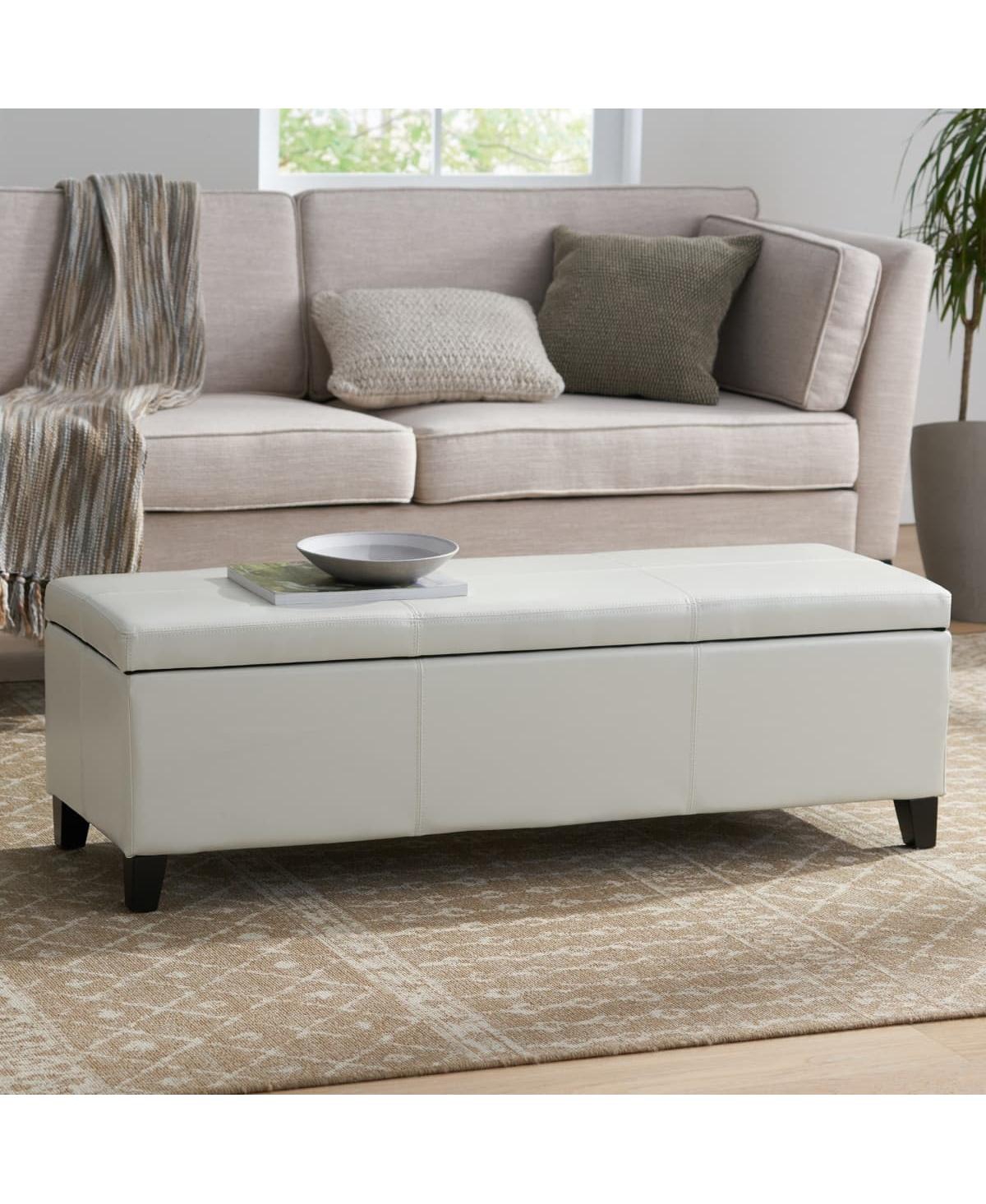 Click here for Faux Leather Storage Ottoman Bench with Lift-Top... prices