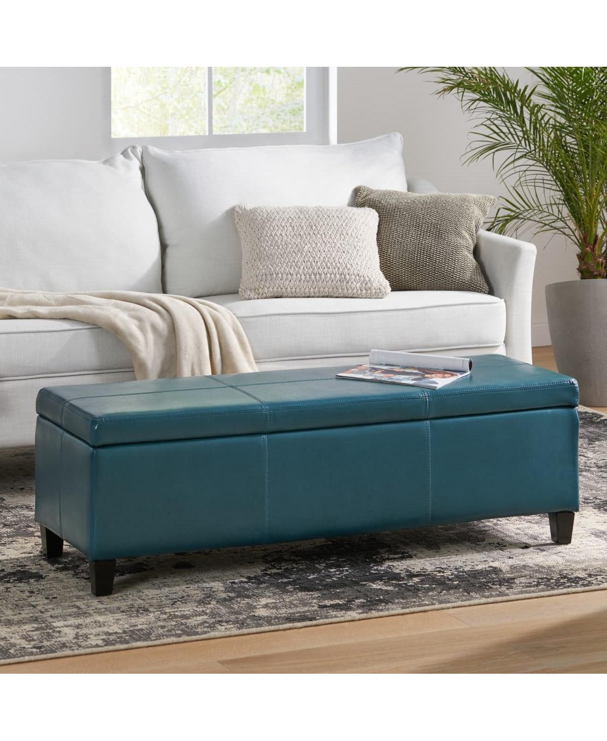 Click here for Faux Leather Storage Ottoman Bench with Lift-Top... prices