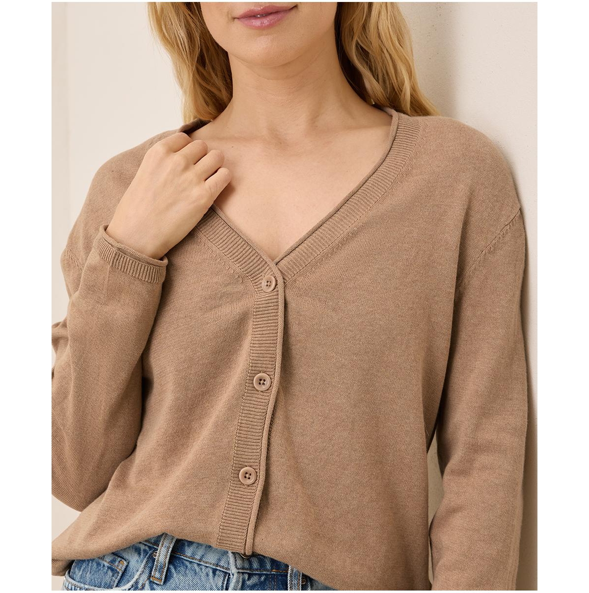 Click here for Pact Womens Organic Cotton Classic Fine Knit V-Nec... prices