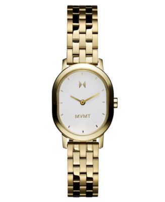 MVMT Women's Carmel Oval Gold Tone Stainless Steel Bracelet Watch, 25mm ...