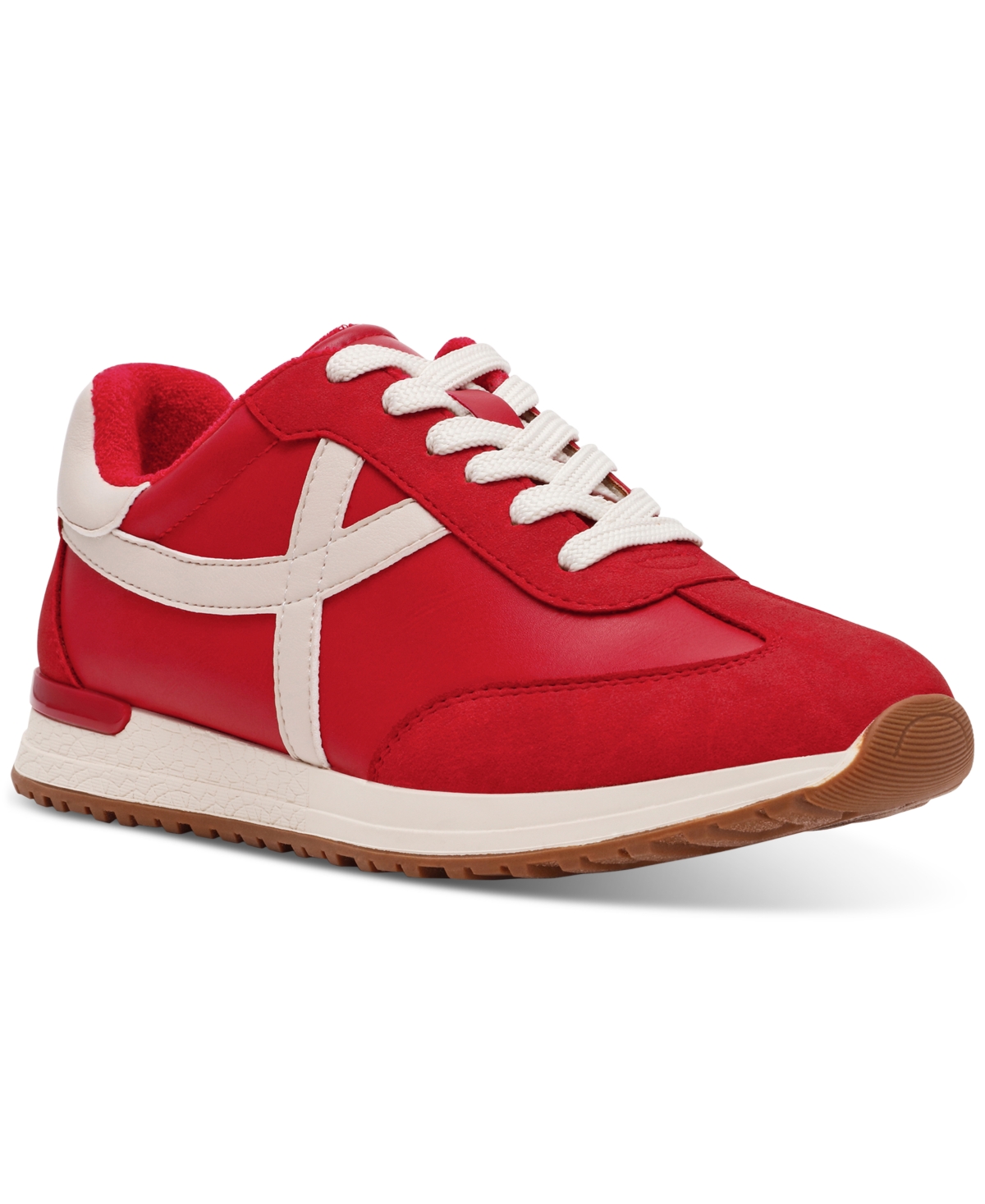 Dv Dolce Vita Womens Joque Sporty Retro Lace-Up Sneakers - Red Multi