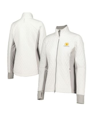 Zero Restriction Women's White Presidents Cup Sydney Quilted Full-Zip ...