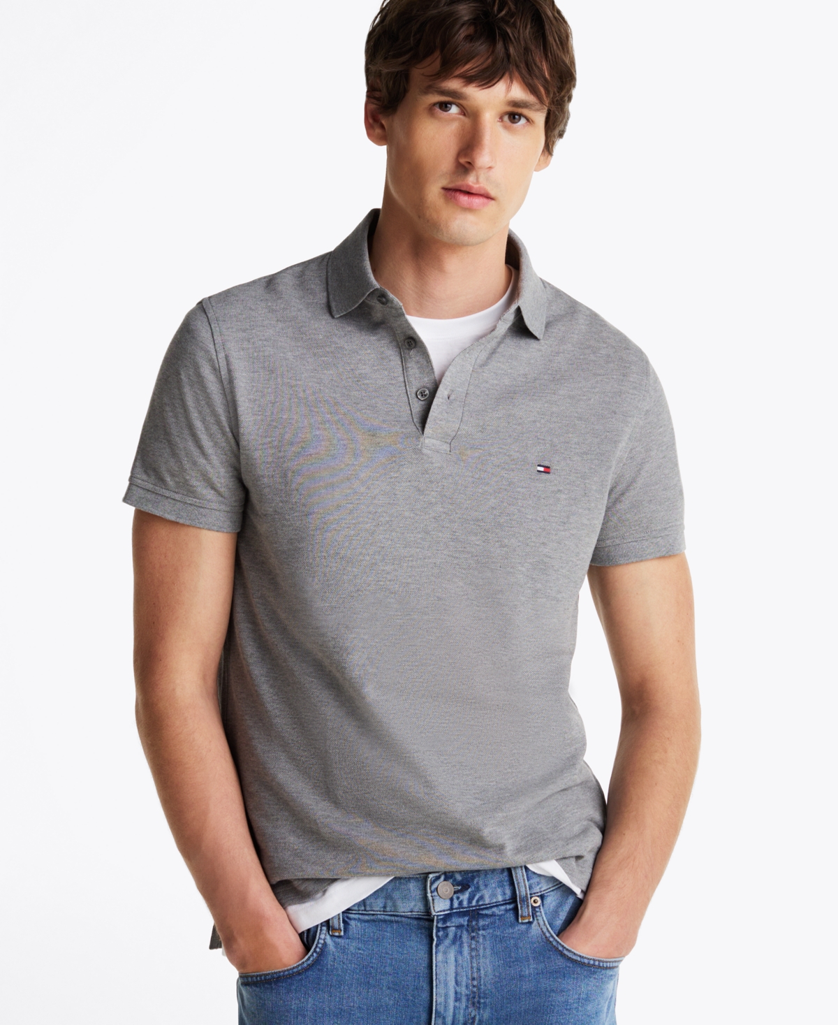 Click here for Tommy Hilfiger Mens 1985 Slim Fit Polo Shirt - Med... prices