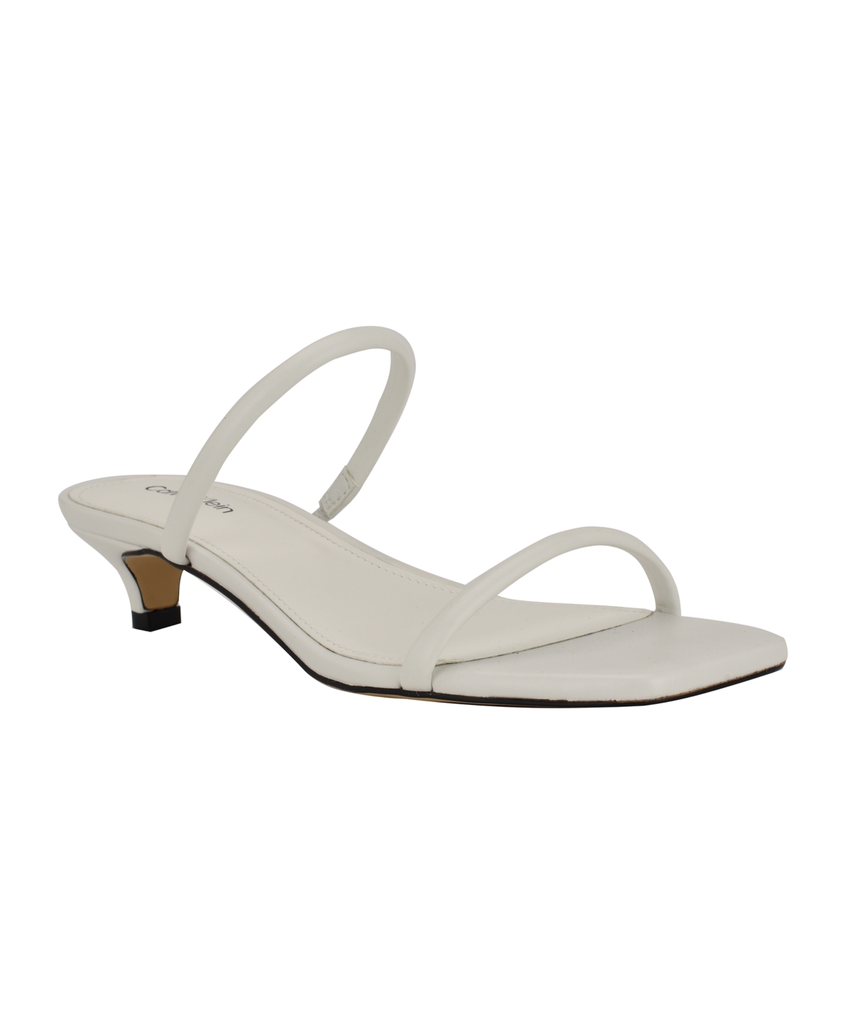 Click here for Calvin Klein Womens Limia Strappy Kitten Heel Sand... prices