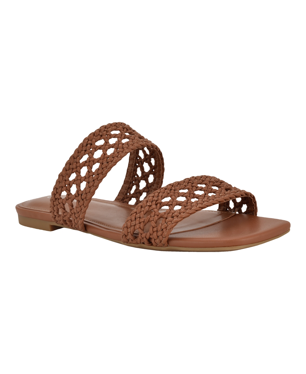 Click here for Calvin Klein Womens Florency Woven Slip-On Flat Sa... prices