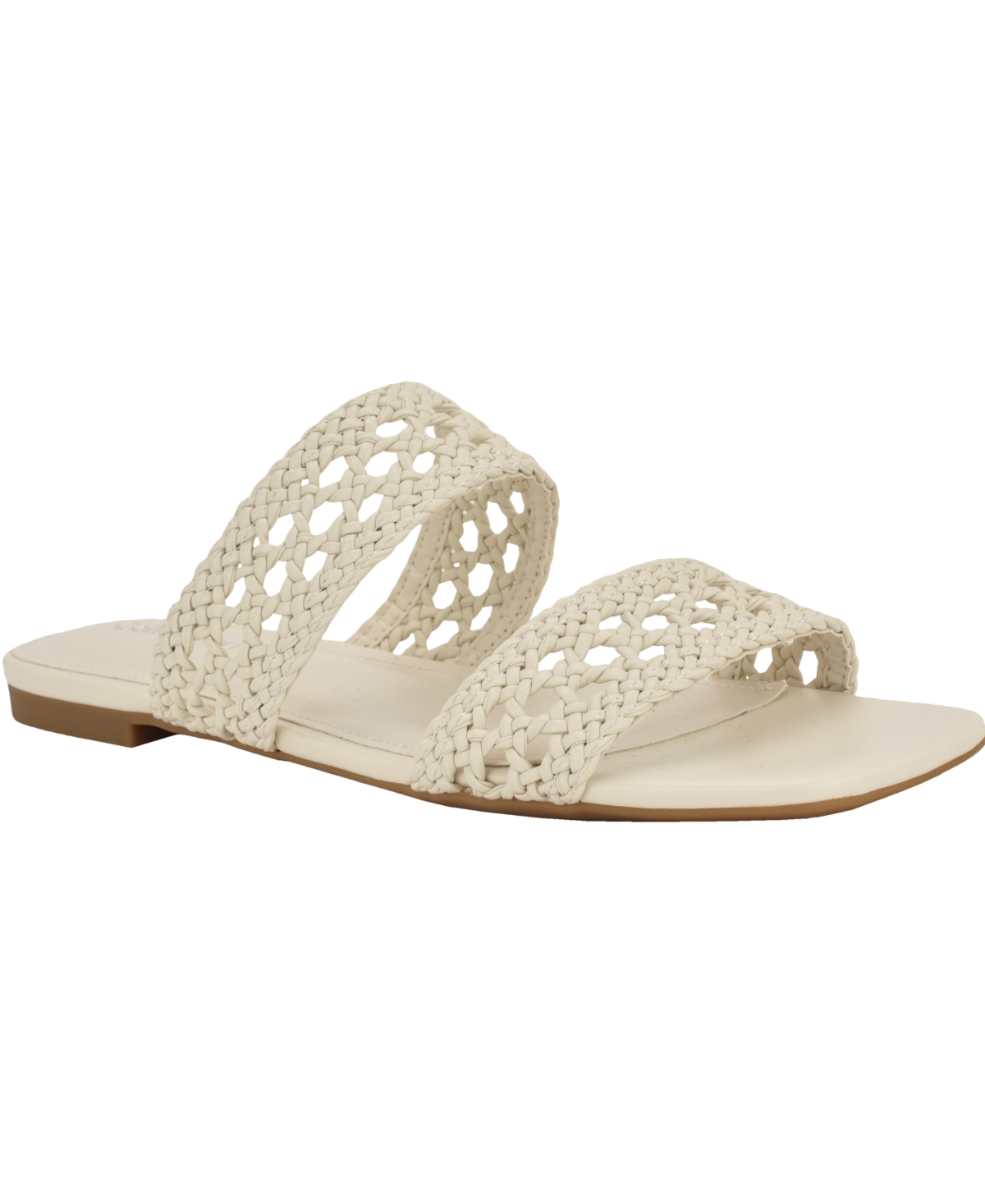 Click here for Calvin Klein Womens Florency Woven Slip-On Flat Sa... prices