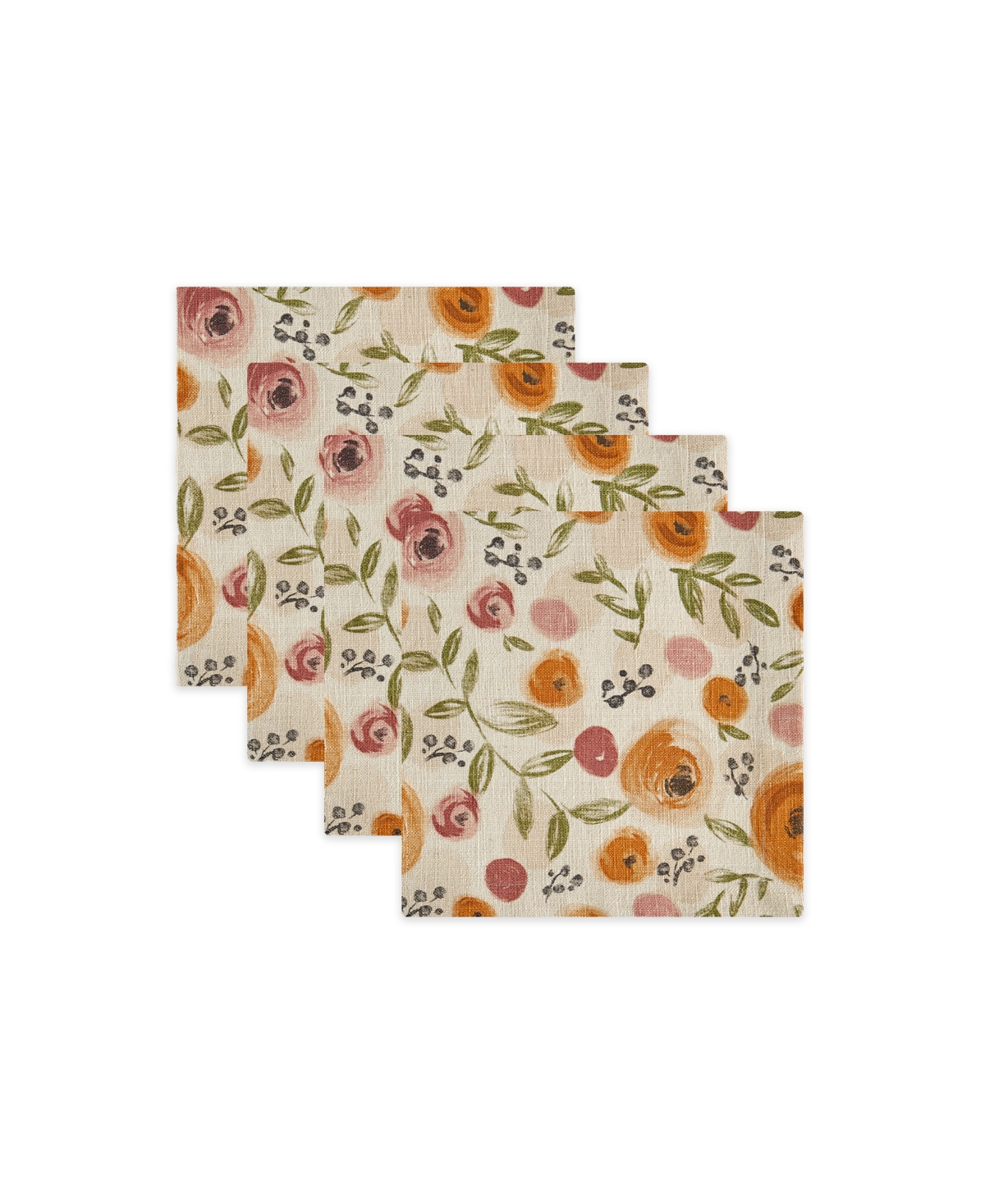 Click here for Tableau Elaina Set of 4 Napkins  8.25 x 8.25 - Mul... prices