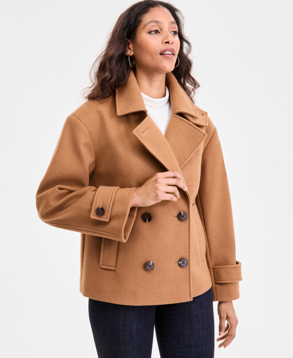 Click here for Michael Michael Kors Womens Double-Breasted Coat... prices
