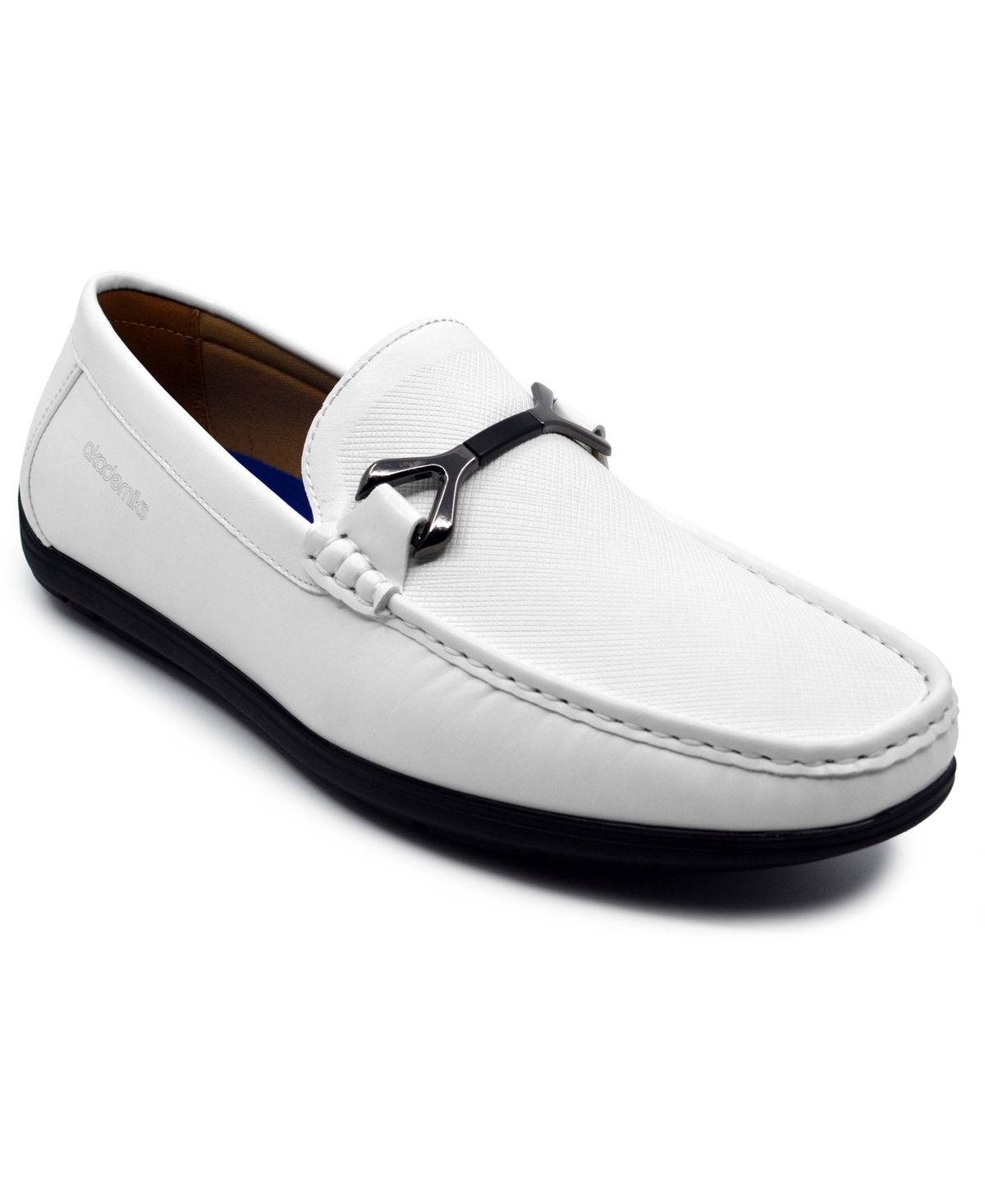 Click here for Akademiks Mens Ogden Slip On Comfort Loafers - Whi... prices
