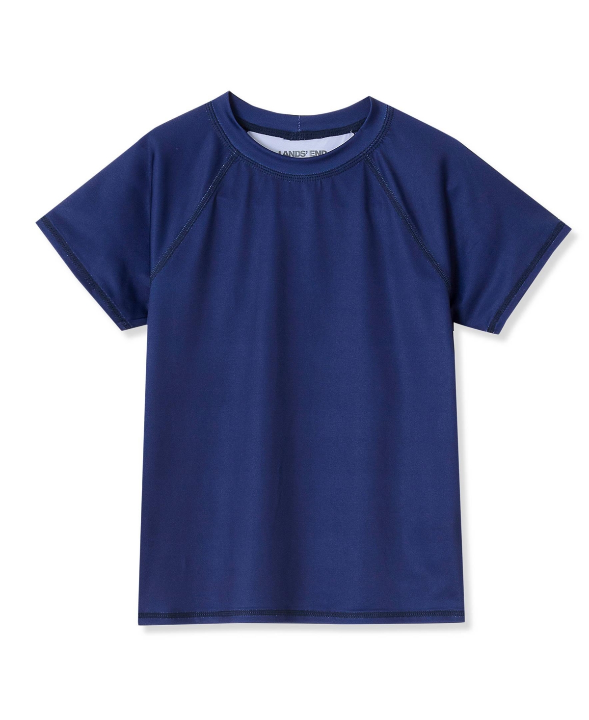 Click here for Lands End Girls Slim Short Sleeve Crew Neck Swim R... prices