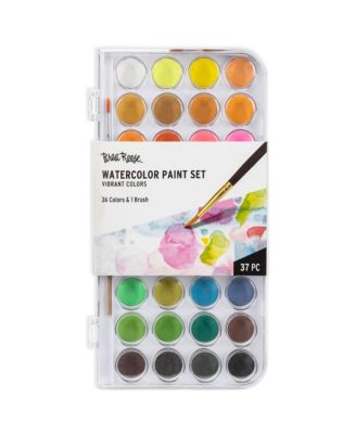 Essential Watercolor Paint Set: Vibrant Colors - Macy's
