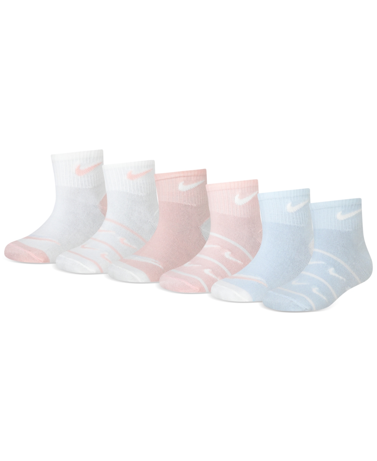 Click here for Nike Little Girls Ankle Socks  6 Pack - White prices