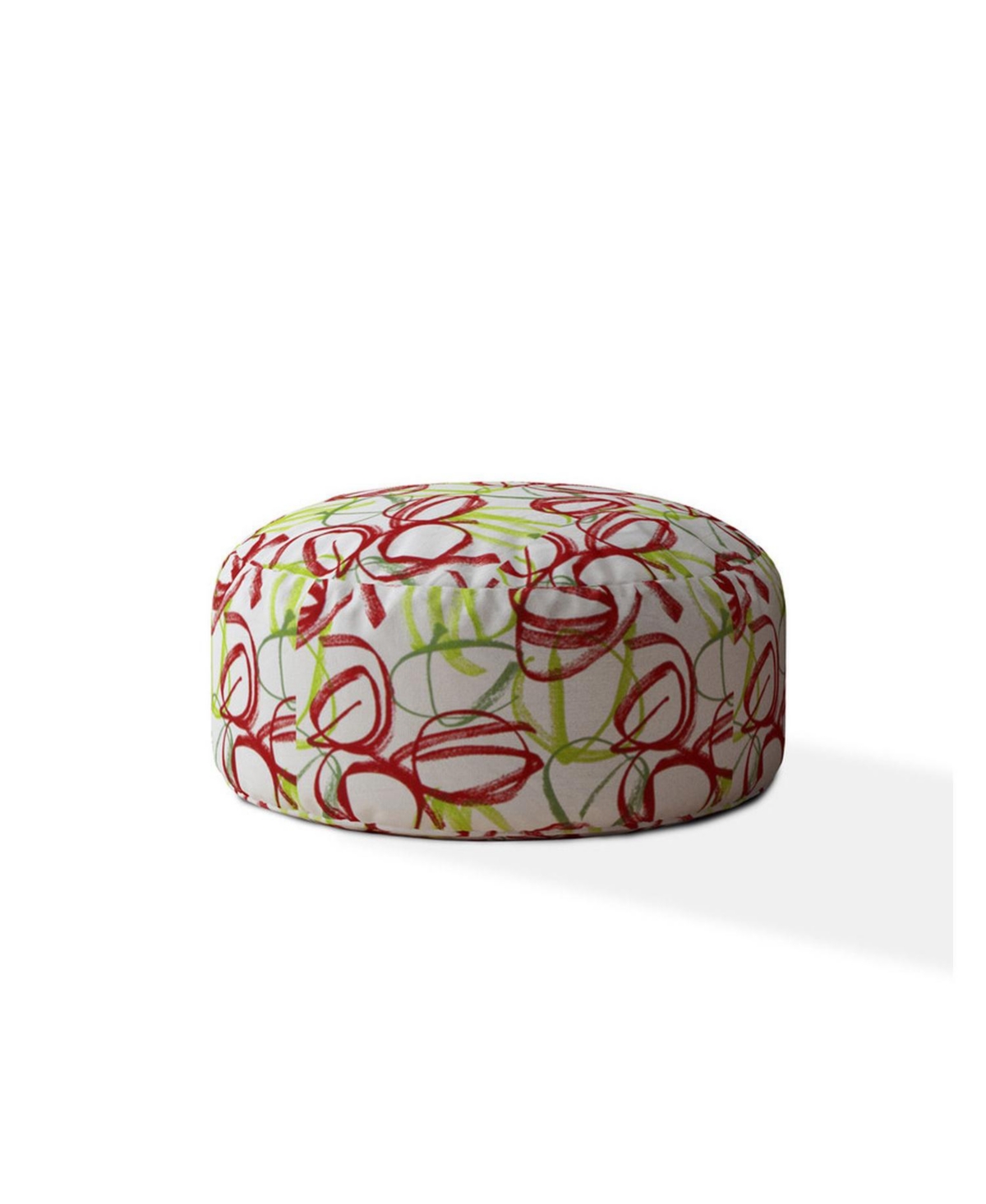 Click here for Cotton Round Abstract Pouf Ottoman for Living Room... prices