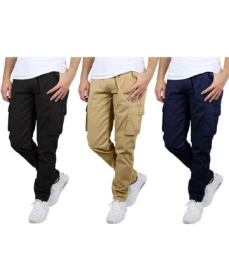 Blu Rock Men's 3-Pack Flex Stretch Cargo Pants - Macy's
