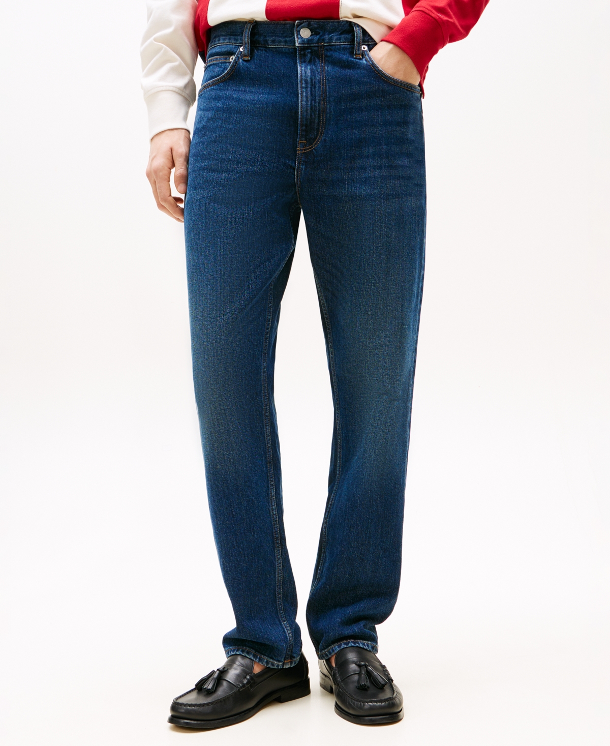 Click here for Tommy Hilfiger Mens Straight-Fit Mercer Jeans - Da... prices