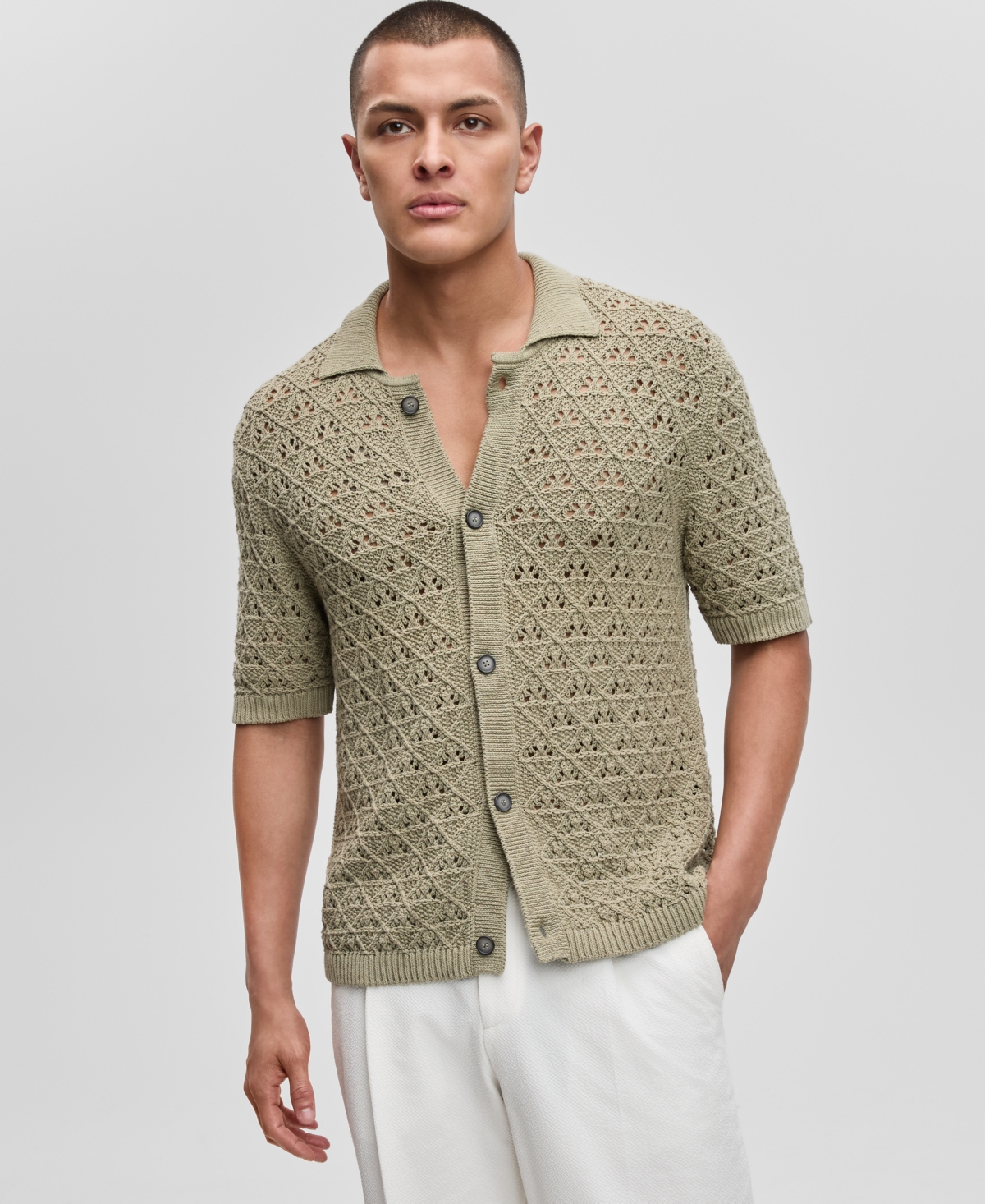 Click here for Hugo by Hugo Boss Mens Sommp Short Sleeve Knitted... prices