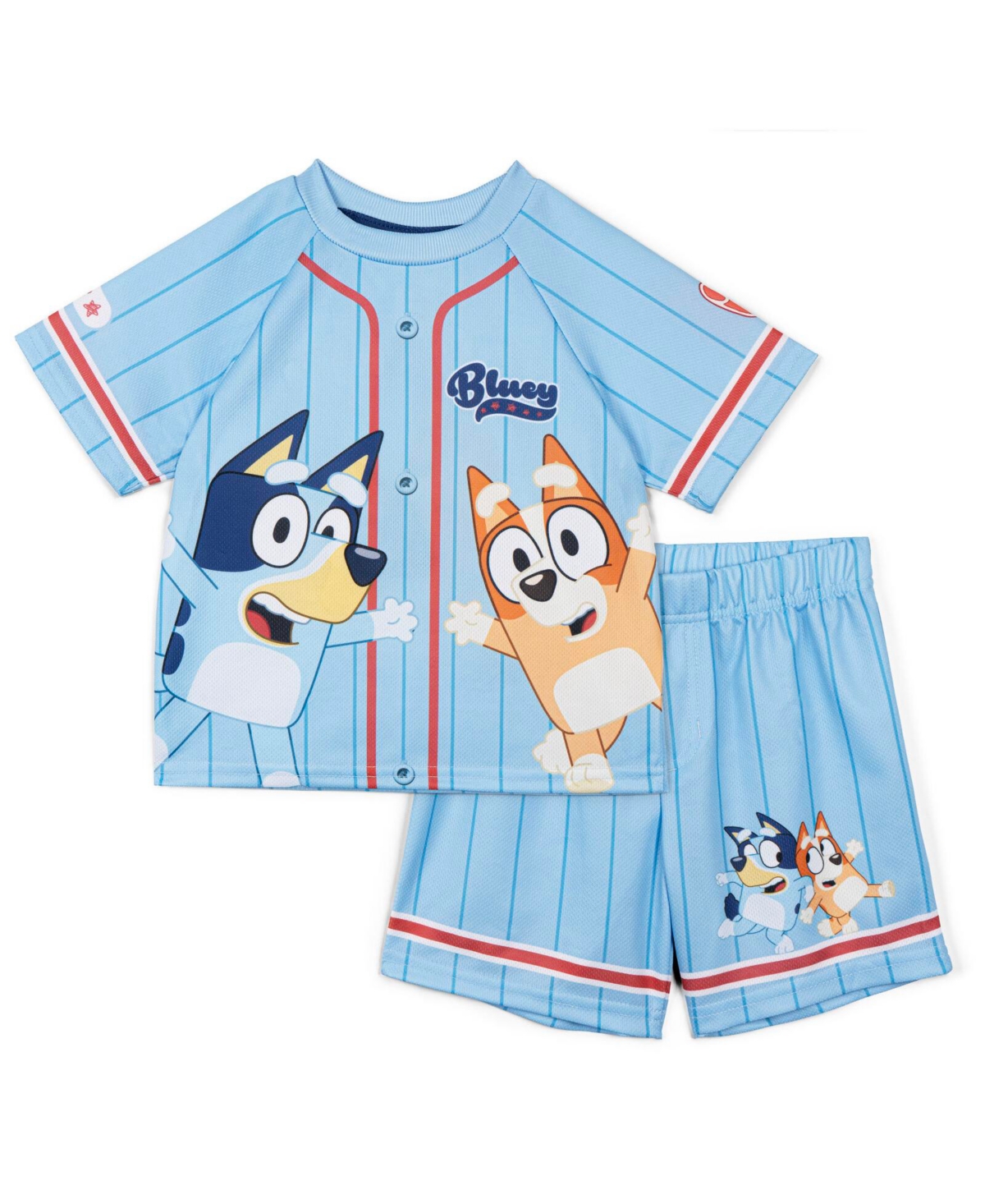Click here for Bluey Baby Boys Mesh T-Shirt and Shorts Outfit Set... prices