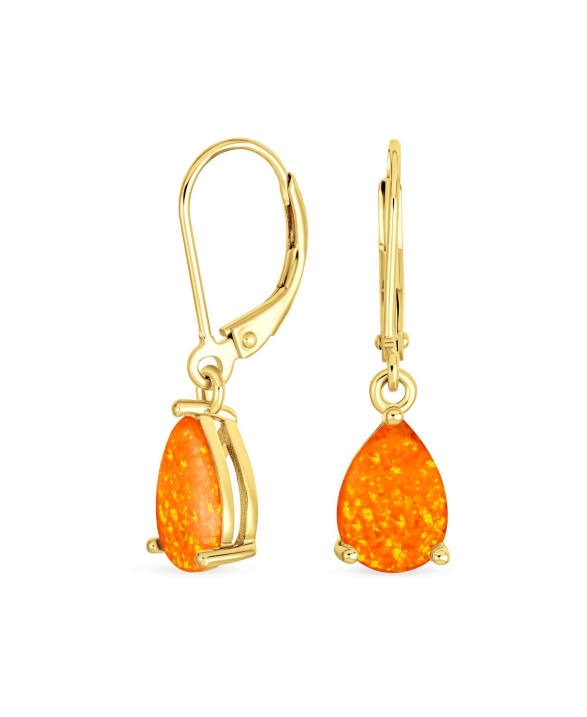 Click here for Bling Jewelry Simple White Orange Opal Created Opa... prices