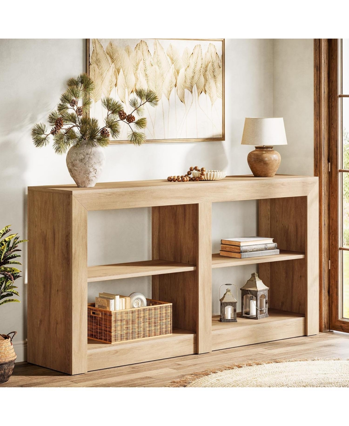 Click here for Tribesigns 59-Inch Farmhouse Console Table  3-Tier... prices