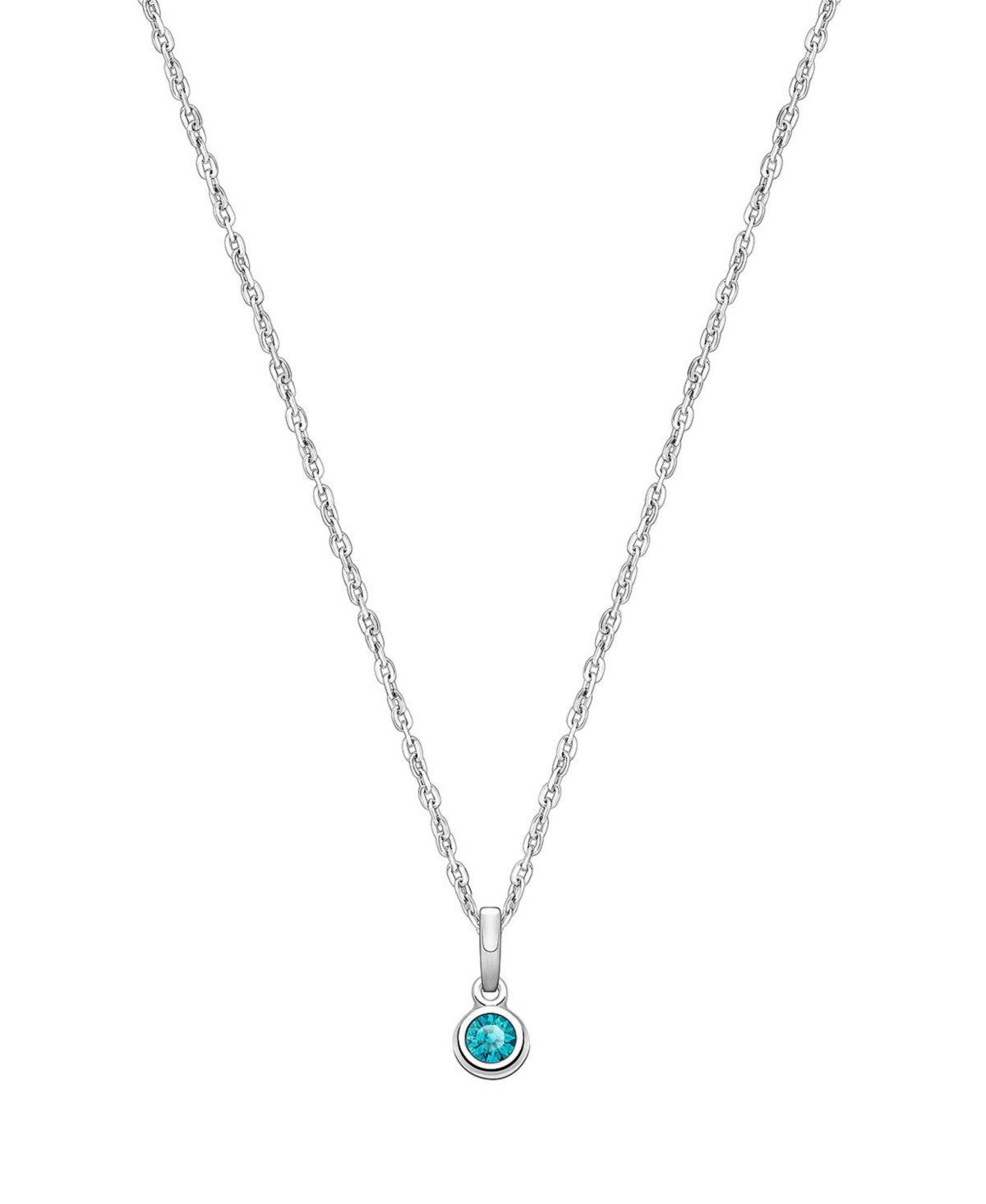 Tiny Blessings Girls Sterling Silver tB Birthstone 13-14 Necklace - Children