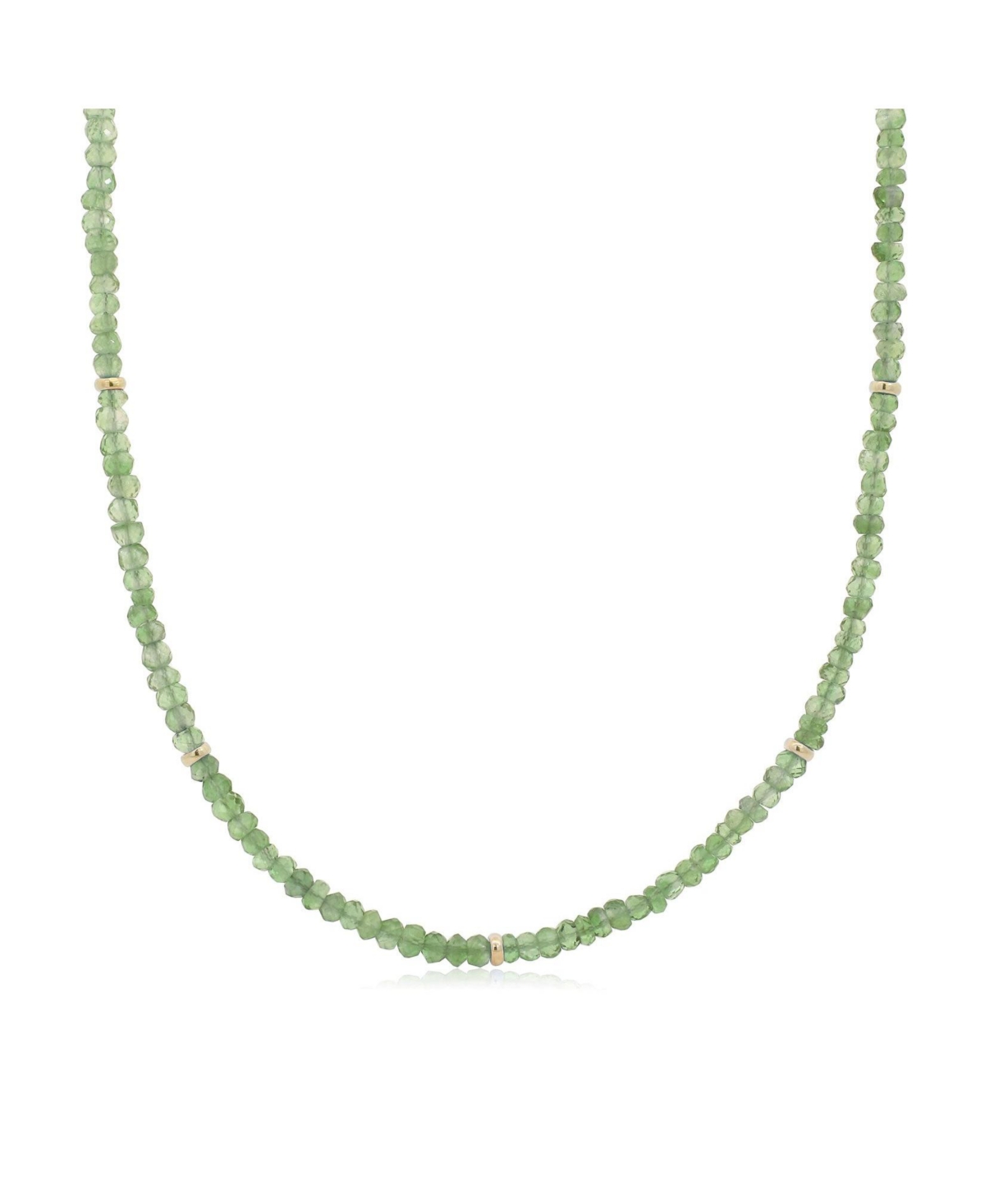 Click here for The Lovery Peridot Bead Necklace 14K Gold - Perido... prices