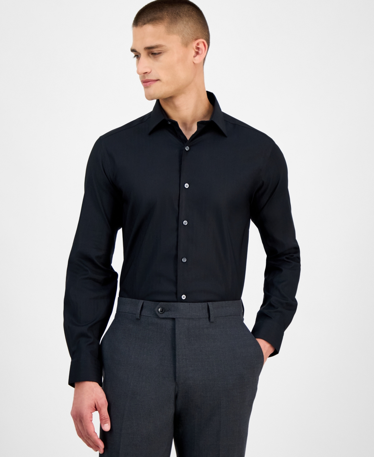 Click here for Alfani Mens Slim-Fit Herringbone Dress Shirt  Excl... prices