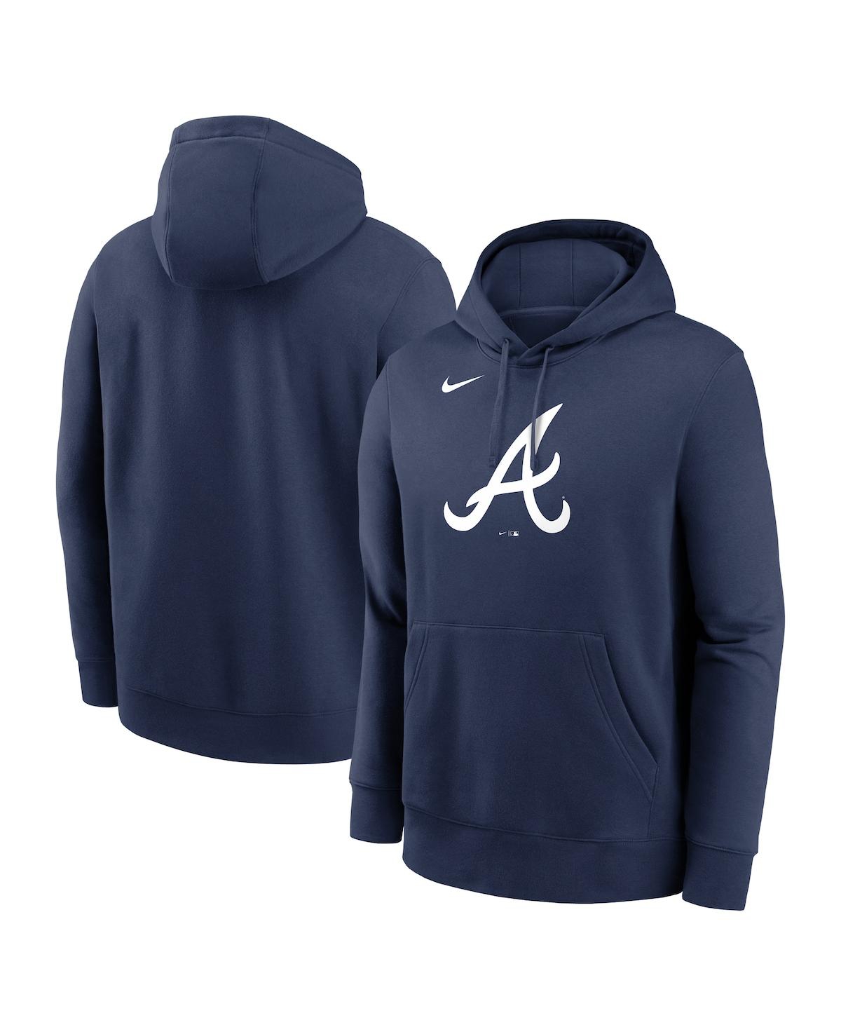 Click here for Nike Mens Navy Atlanta Braves Logo Club Fleece Pul... prices