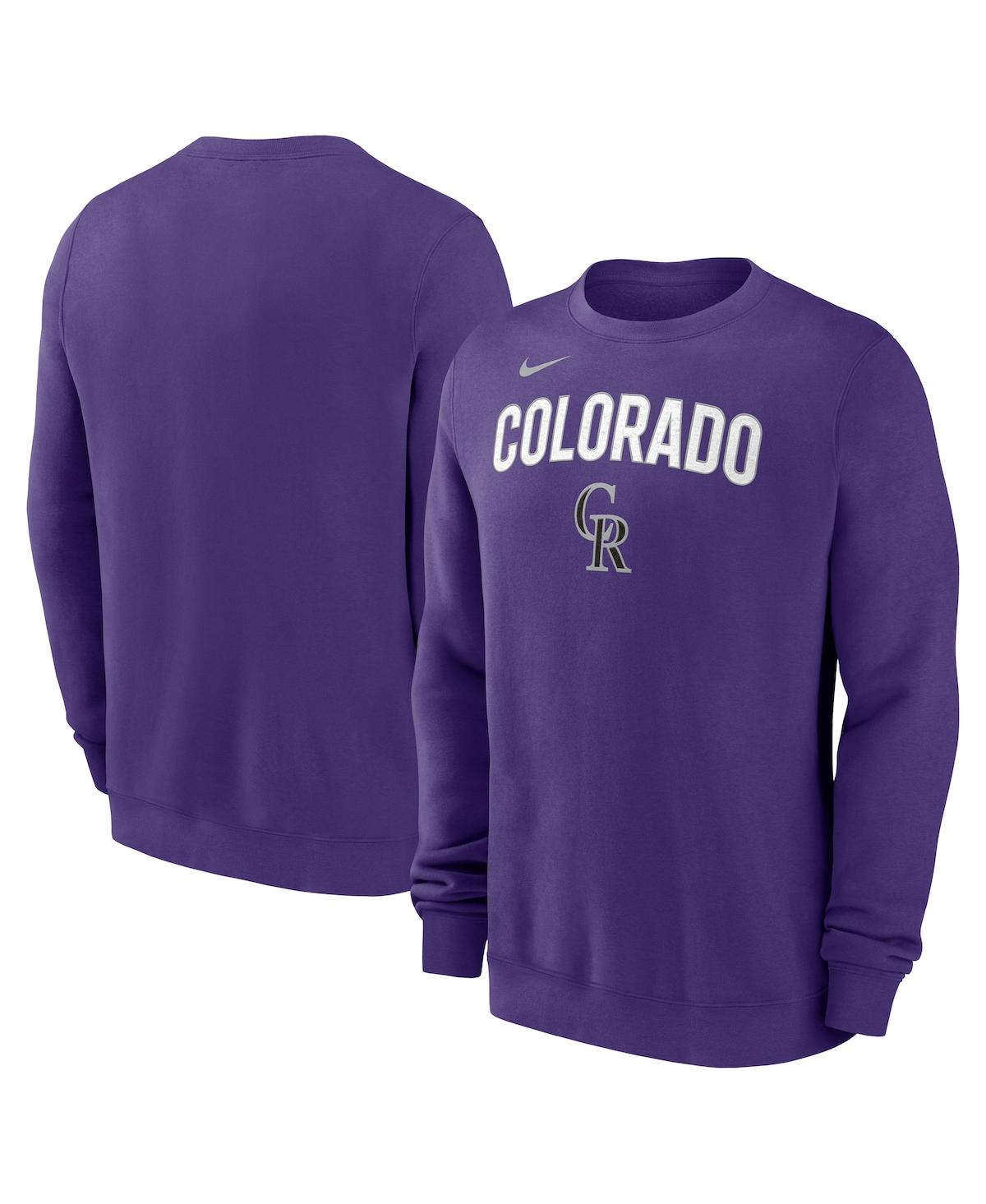 Click here for Nike Mens Purple Colorado Rockies Pullover Sweatsh... prices
