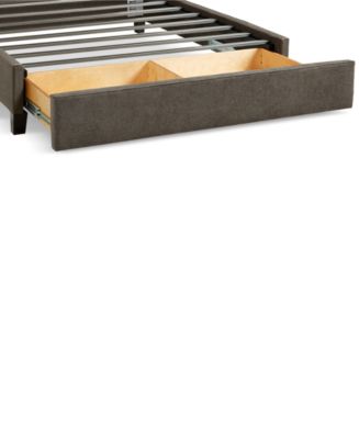 Upholstered Caprice Granite California King Storage Base - Macy's