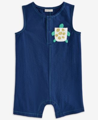 First Impressions Baby Boys Turtle Pocket Cotton Sunsuit, Exclusively ...