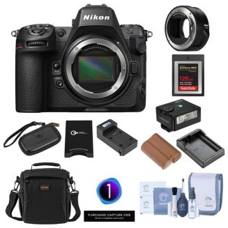 Nikon Z8 Mirrorless Camera, Bundle with FTZ II Mount Adapter, 128GB ...