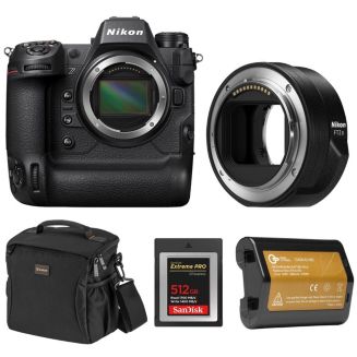 Nikon Z9 Mirrorless Camera with FTZ II Mount Adapter, Bundle with 512GB ...