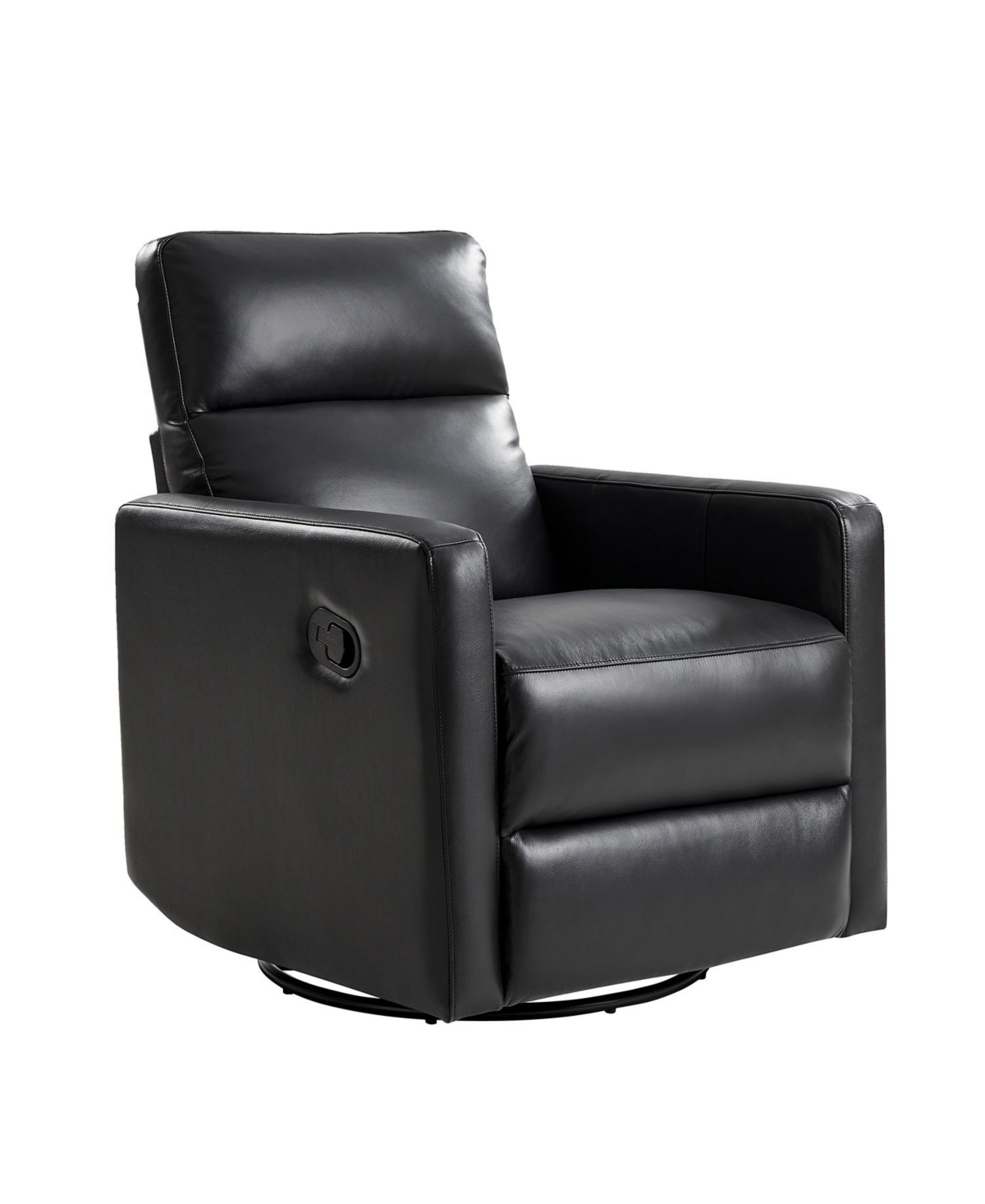 Click here for Josefa Genuine Leather Upholstered Swivel Rocker R... prices