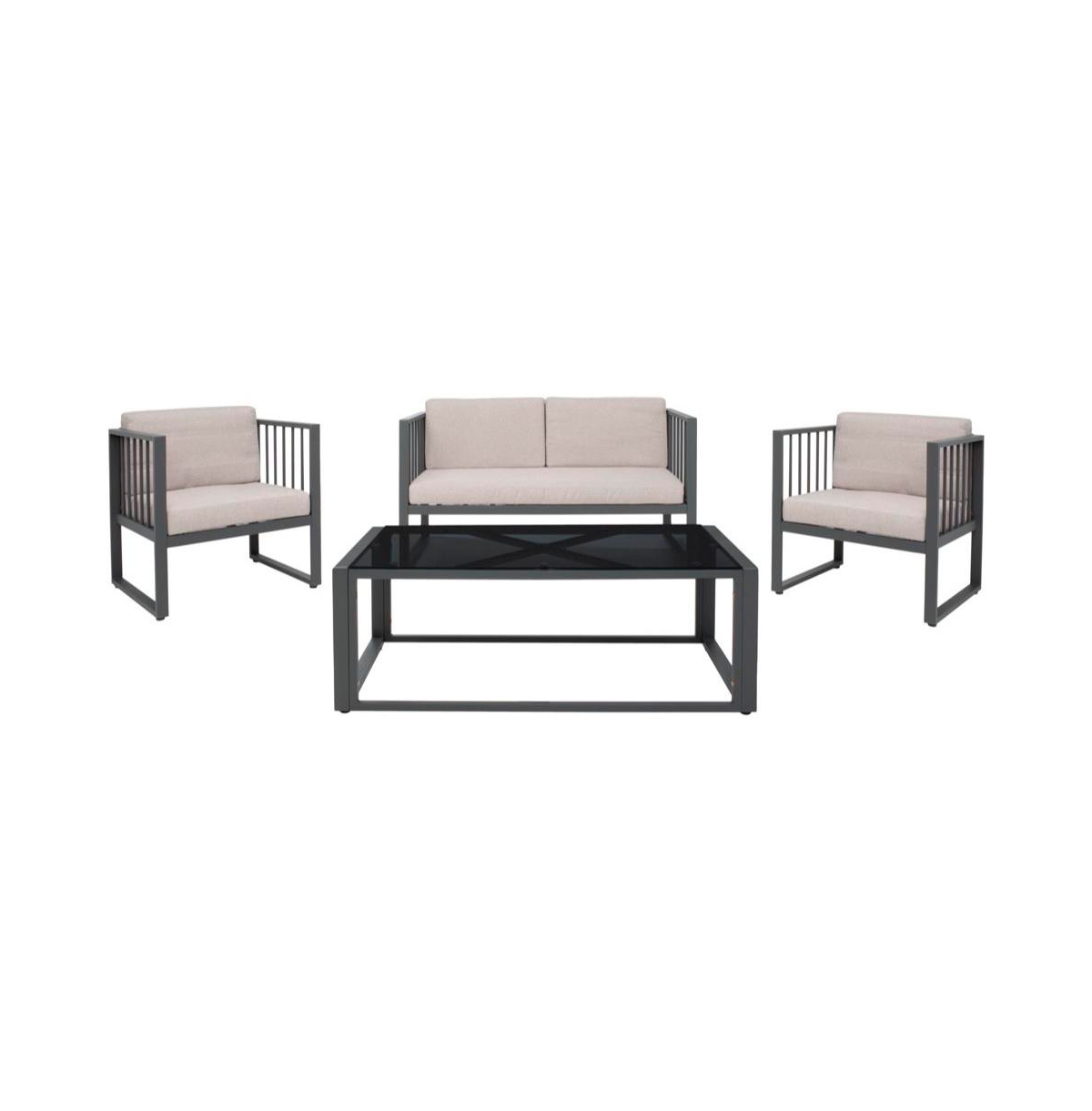 Click here for Holyoke 4PC Living Set - Grey/light grey prices