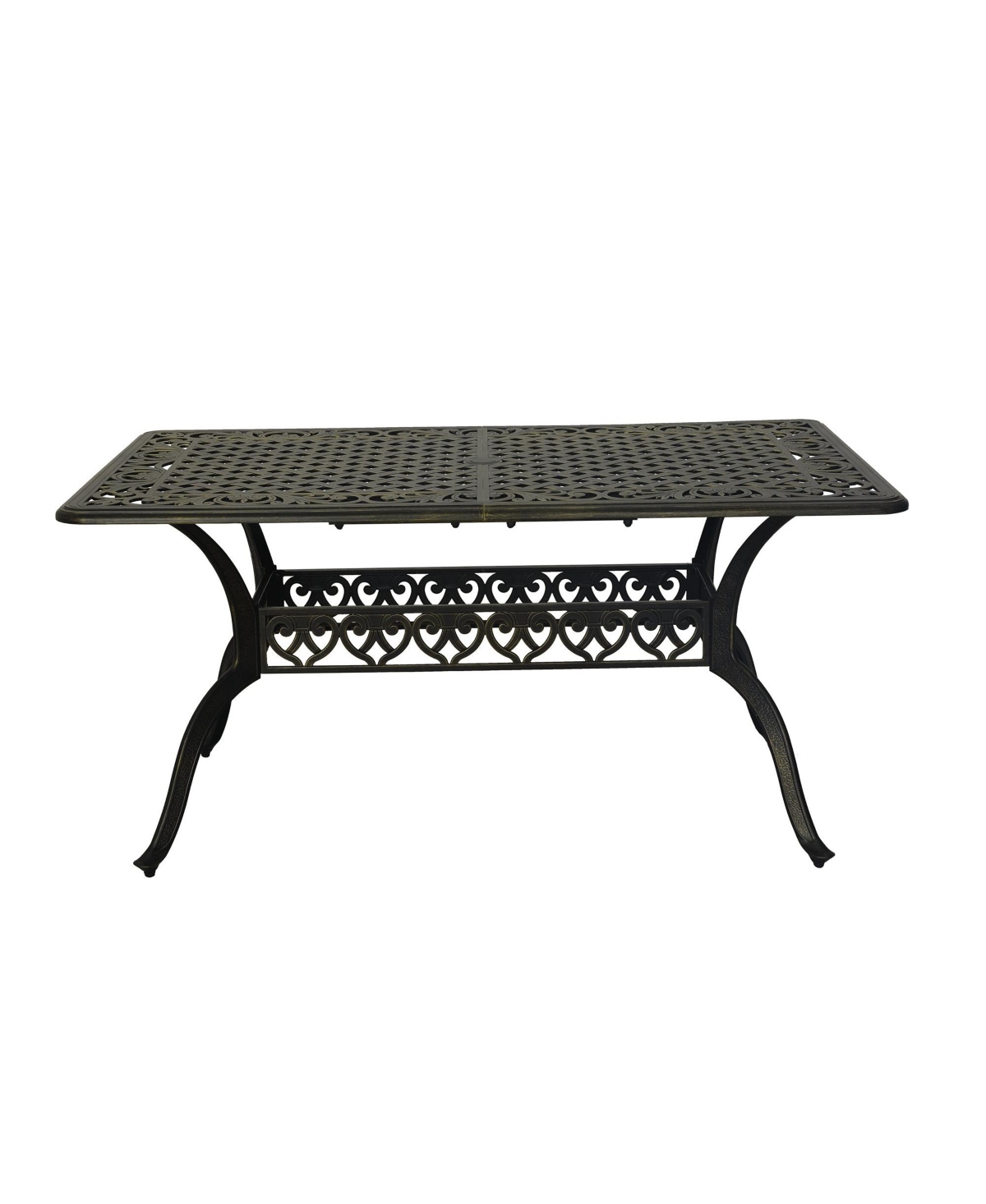 Click here for Mondawe Outdoor Cast Aluminum Rectangular Dining T... prices