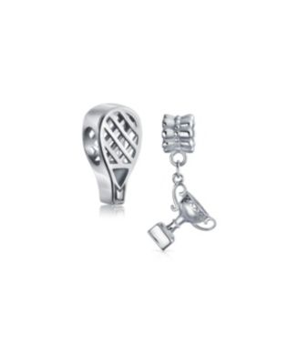 Bling Jewelry Sports Champion Trophy Dangle Tennis Racquet Charm Bead ...