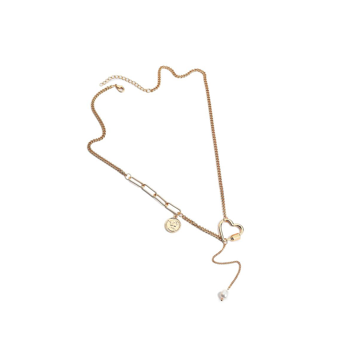 Click here for Sohi Womens Link Chain Necklace - Gold prices