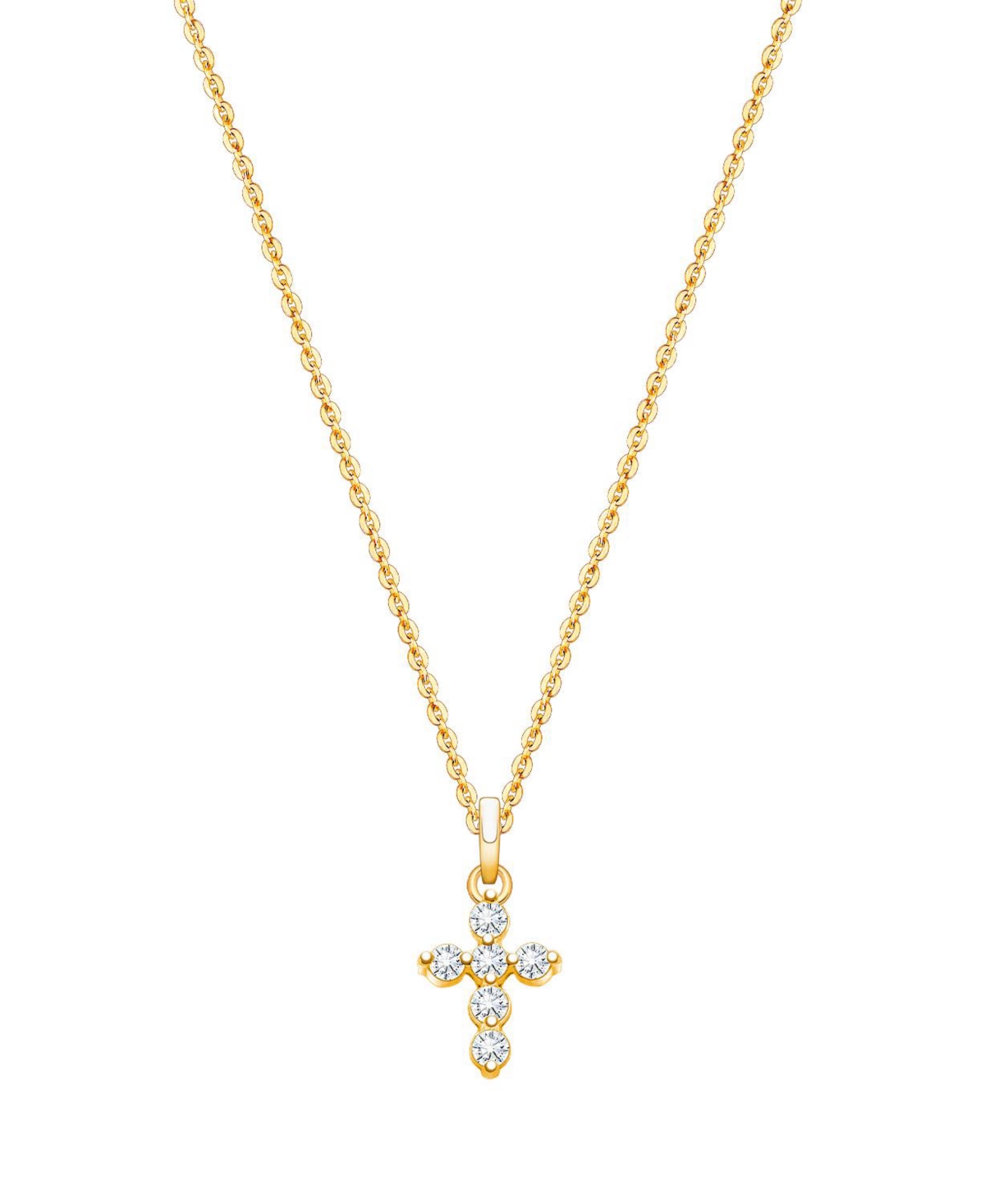 Tiny Blessings Childrens 14K Glory and Grace Cross 12-14 Necklace