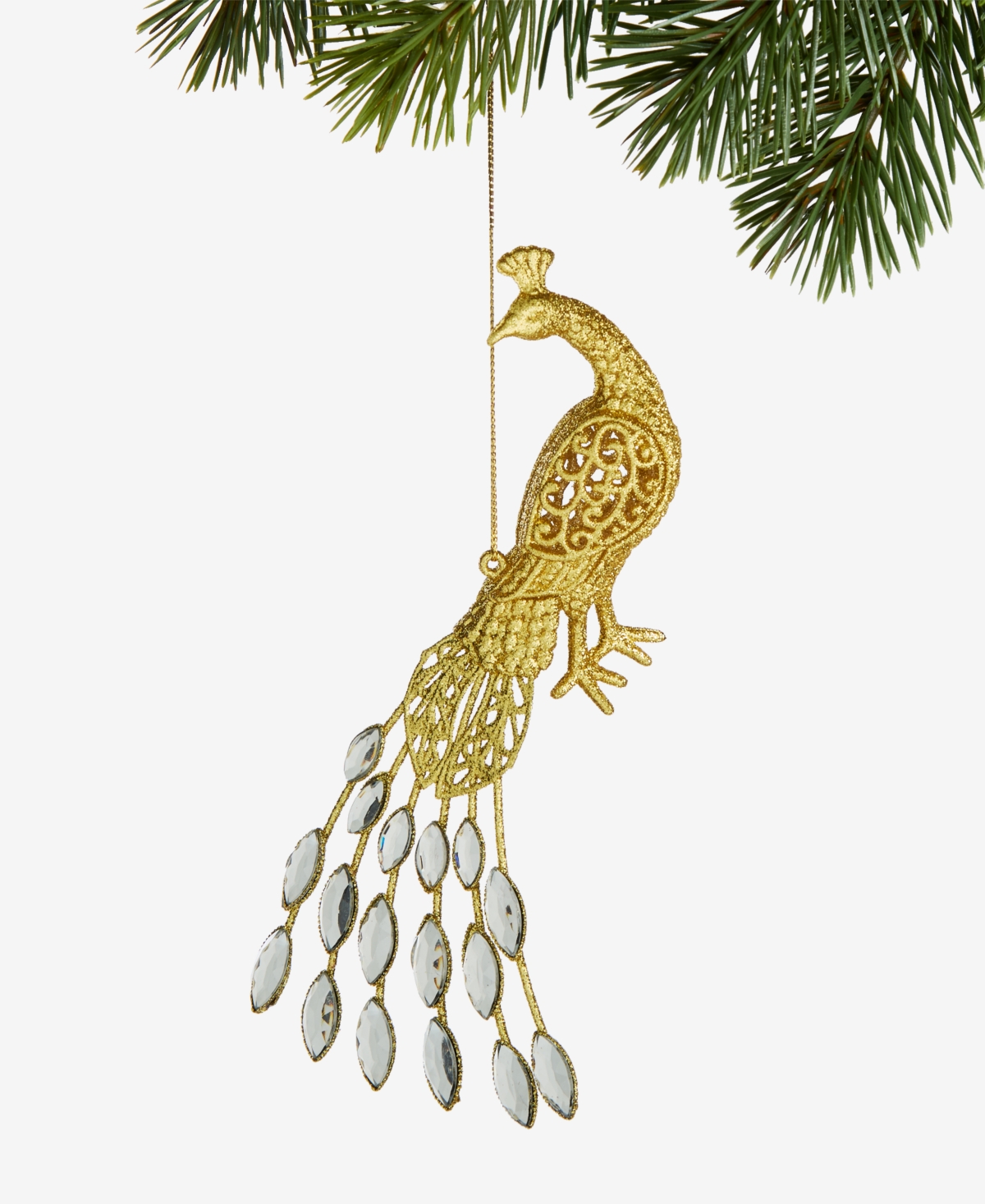 Click here for Holiday Lane Christmas Glitters Peacock Ornament... prices