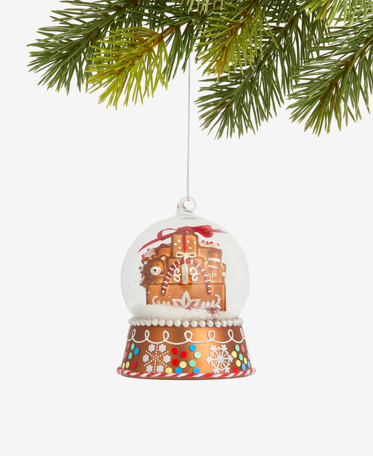 Click here for Holiday Lane Gingerbread Village Glass Snow Globe... prices