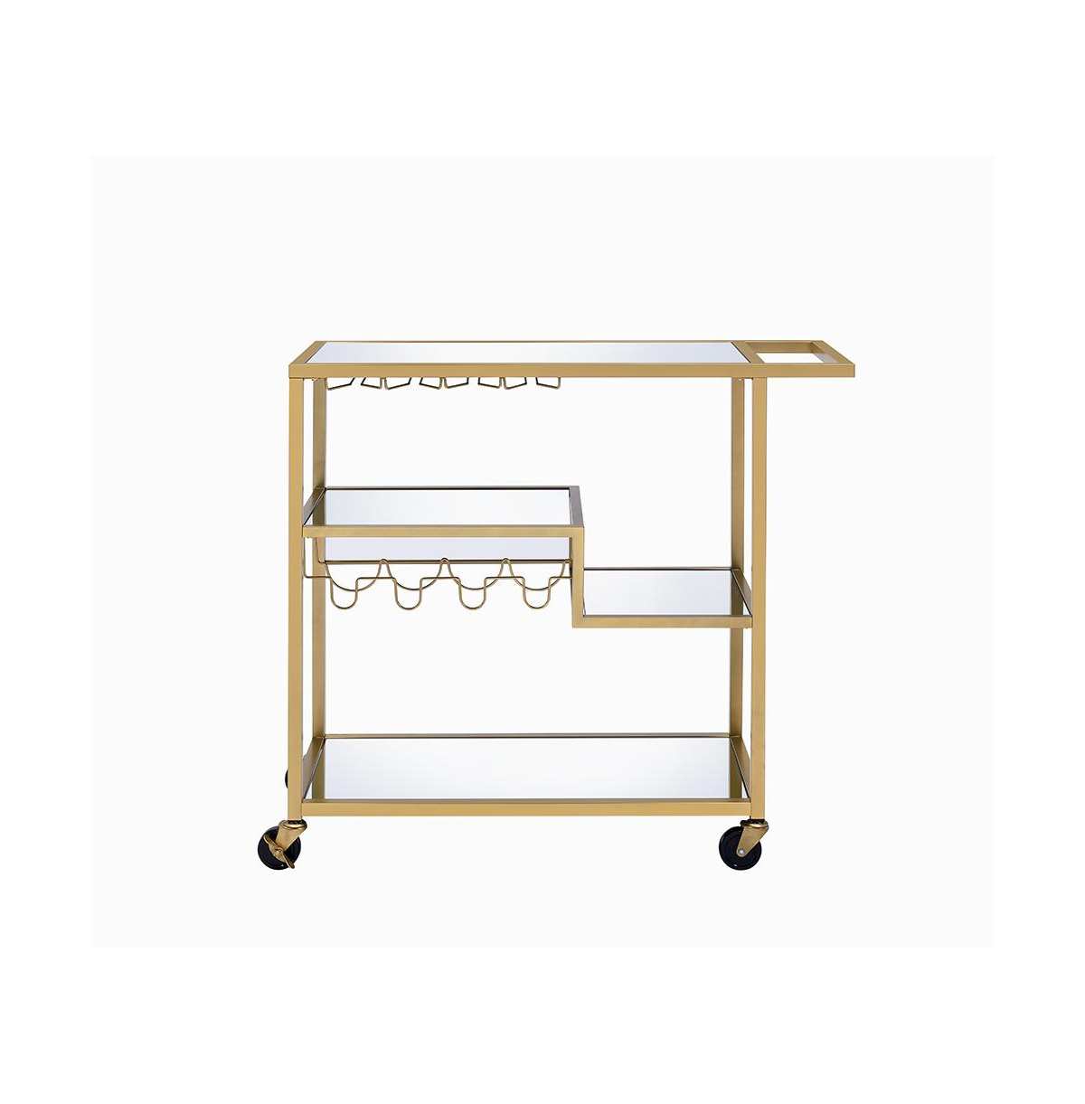 Click here for Modern Glass Bar Cart – 2-Tier Rolling Cart... prices