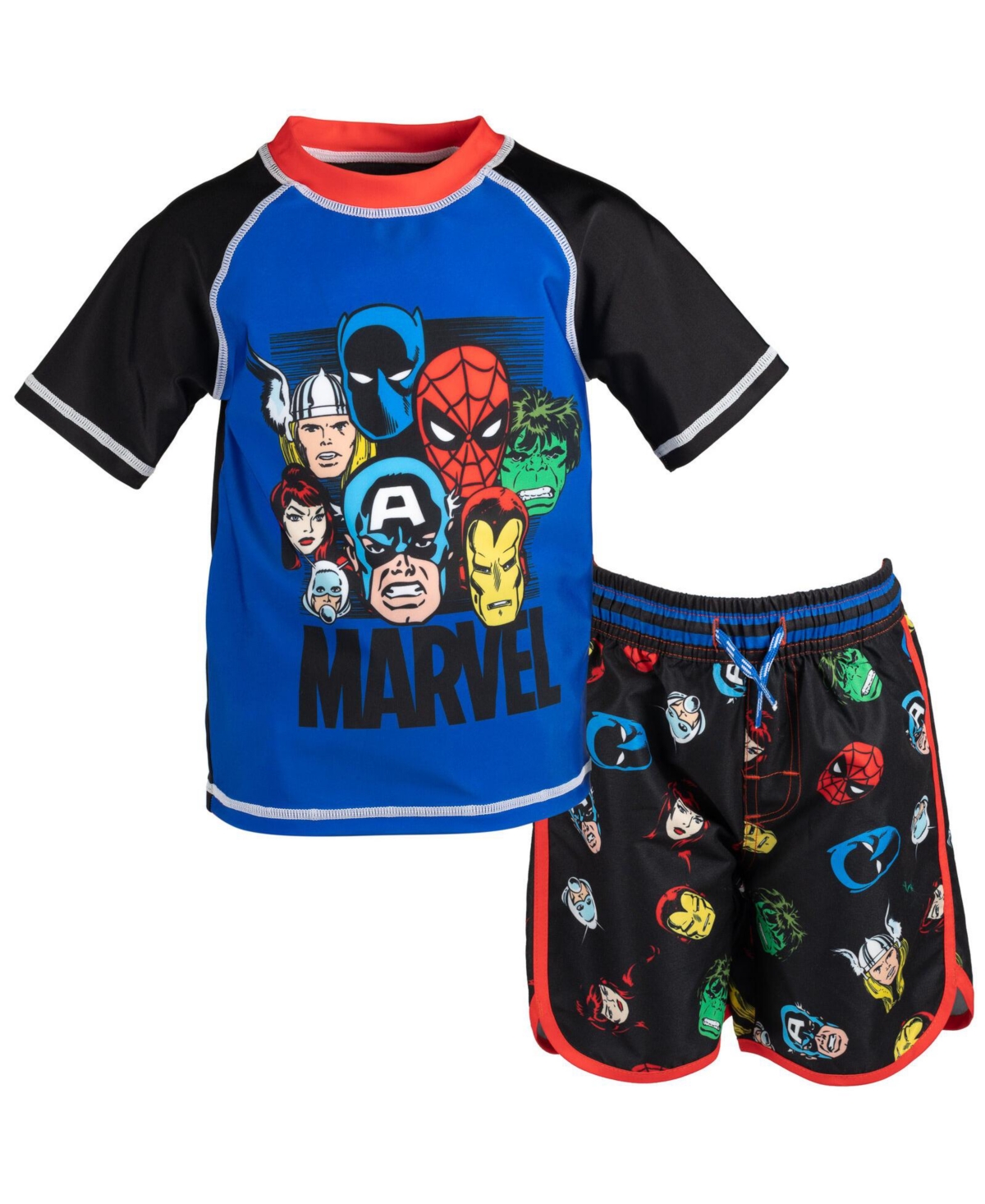 Click here for Avengers Toddler Boys Upf 50+ Rash Guard and Swim... prices