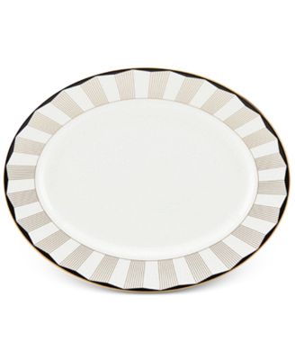 Lenox Brian Gluckstein by Audrey Bone China Oval Platter - Macy's