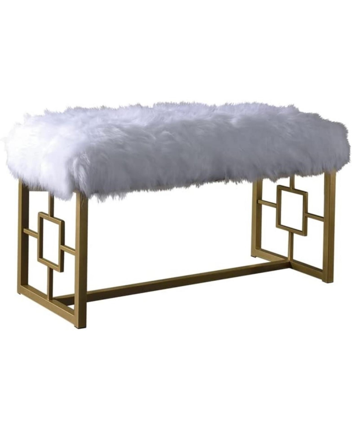 Click here for Faux Fur Accent Bench – Upholstered Seat fo... prices